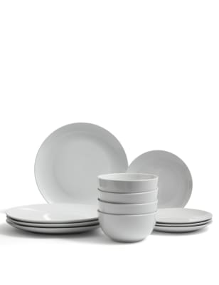 White Dinner Sets | M&S